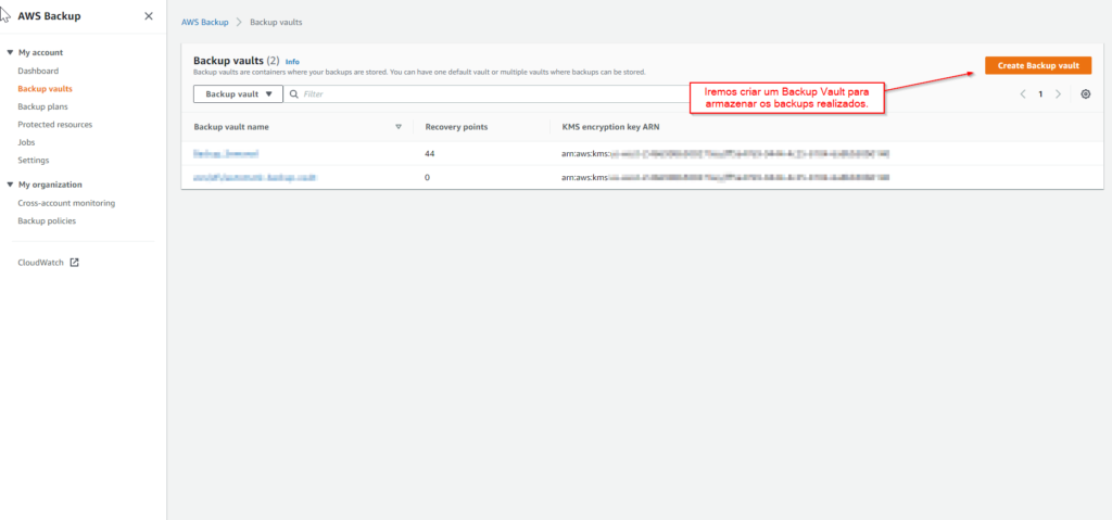 Automatizando os backups de Instâncias EC2 com o AWS Backup ...
